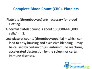Discounted Labs CBC Panel Interpretation | PPT