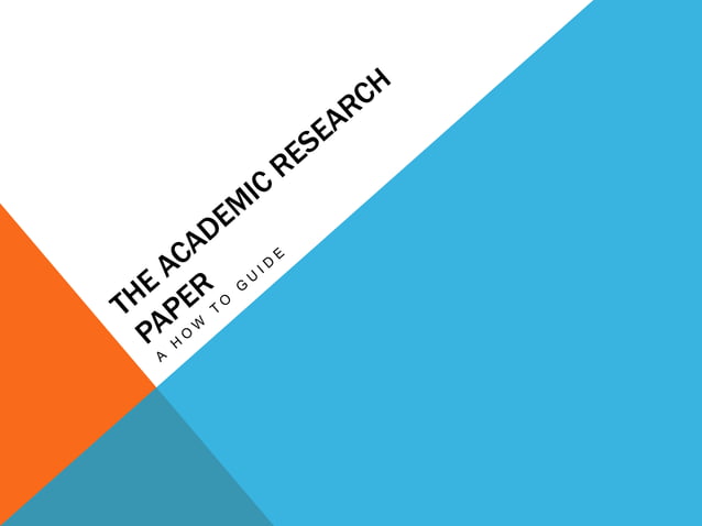 Cbc the argumentative research paper overview | PPTX