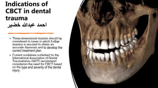 CBCT in dental trauma__.pptx explain dental trauma in cbct | PPTX