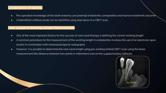 CBCT in Endodontics, Uses, Advanatges, Disadvantages, and Recent Advancements.pptx | Dental ...