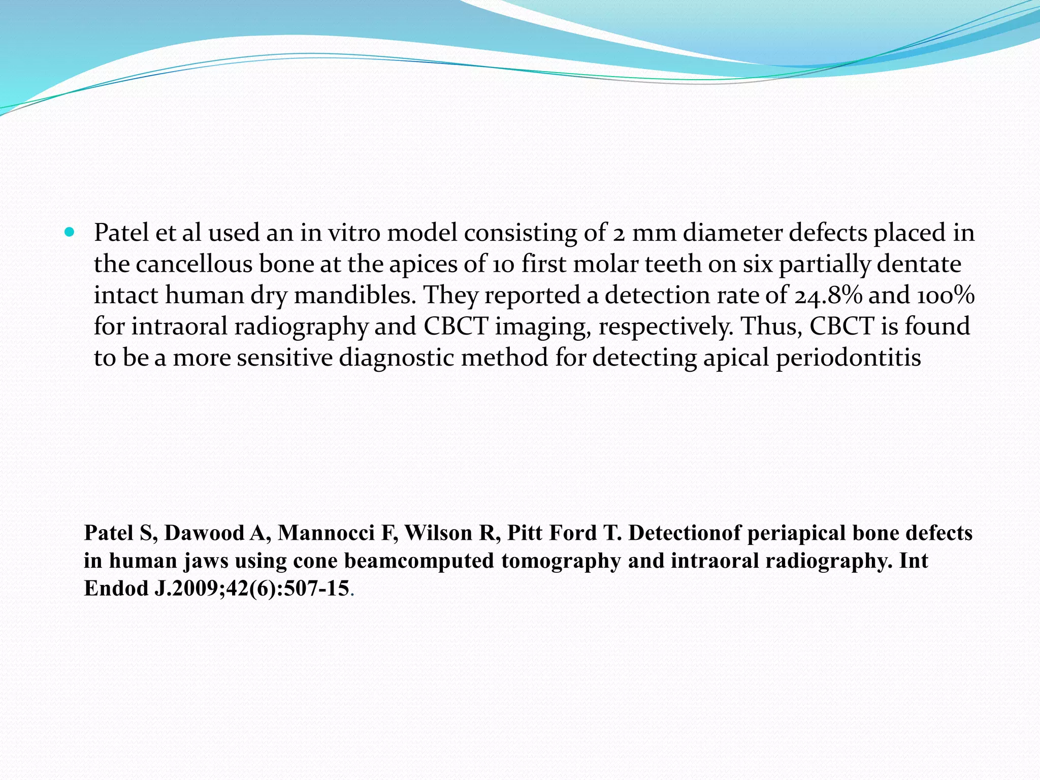 Cbct in endodontics ppt | PPTX