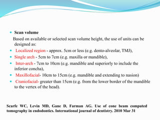 Cbct in endodontics ppt | PPTX