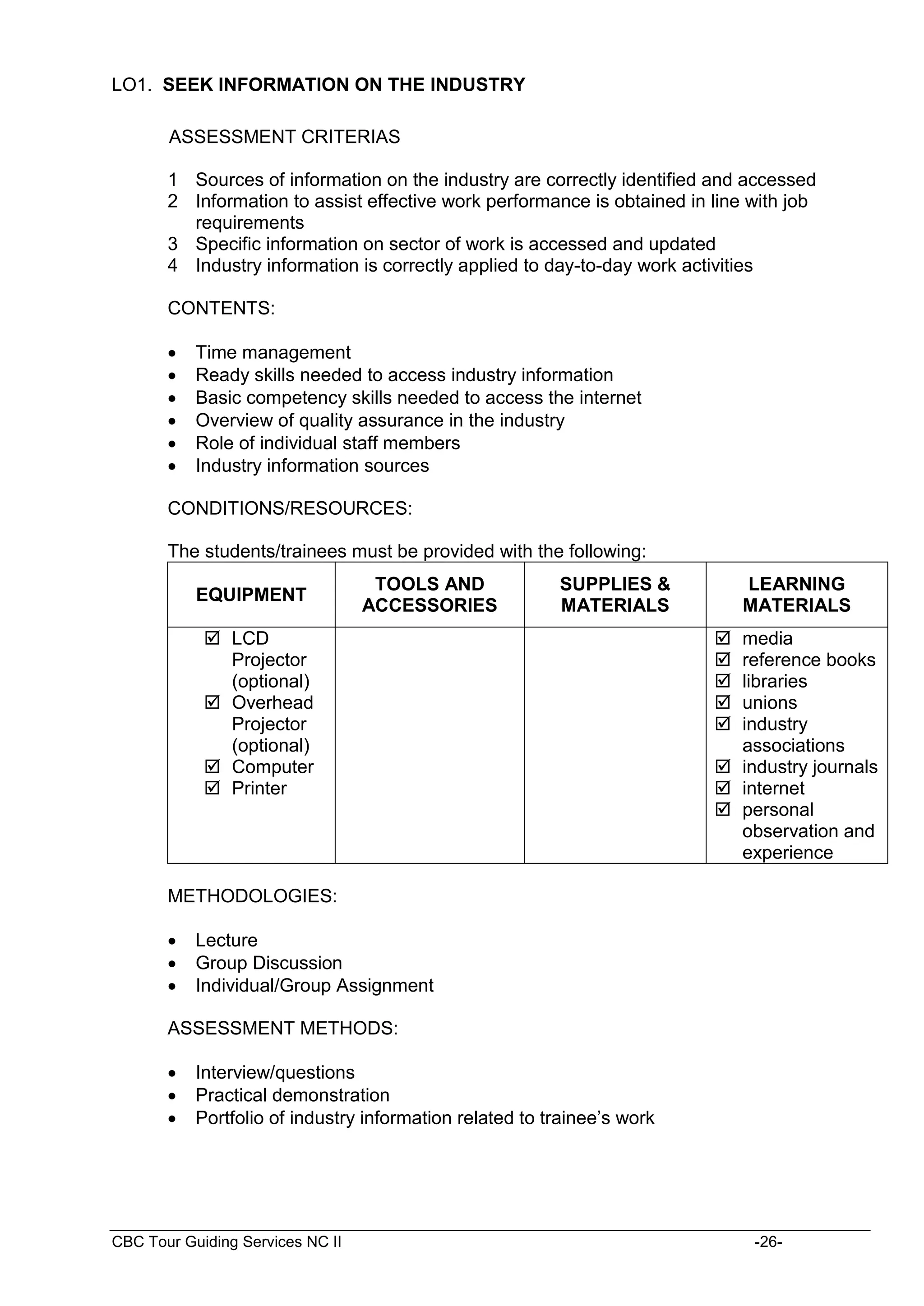 Tour Guiding Services IT IS A BIG HELP A | PDF