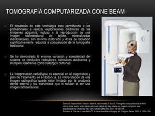 Cone Beam en Endodoncia | PPTX