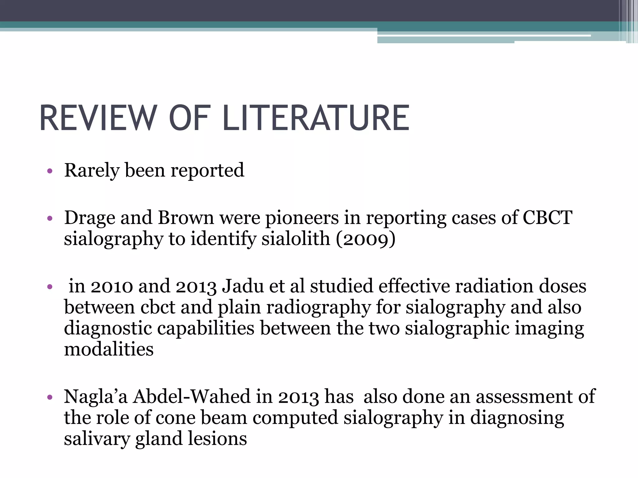 Cbct sialography | PPTX