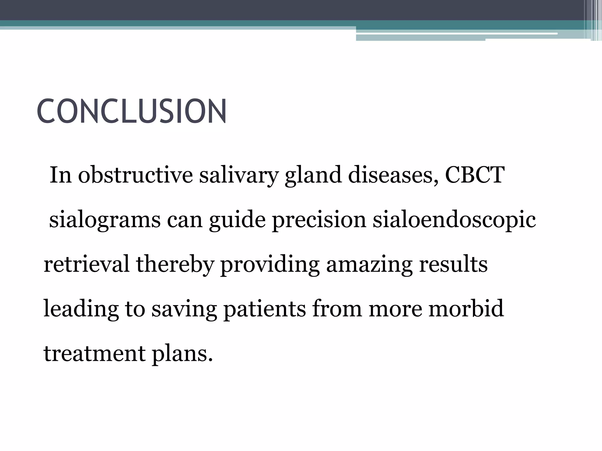 Cbct sialography | PPTX