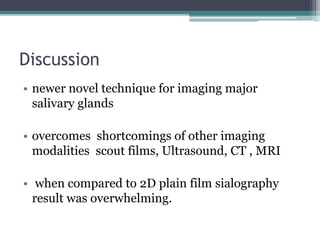 Cbct sialography | PPTX