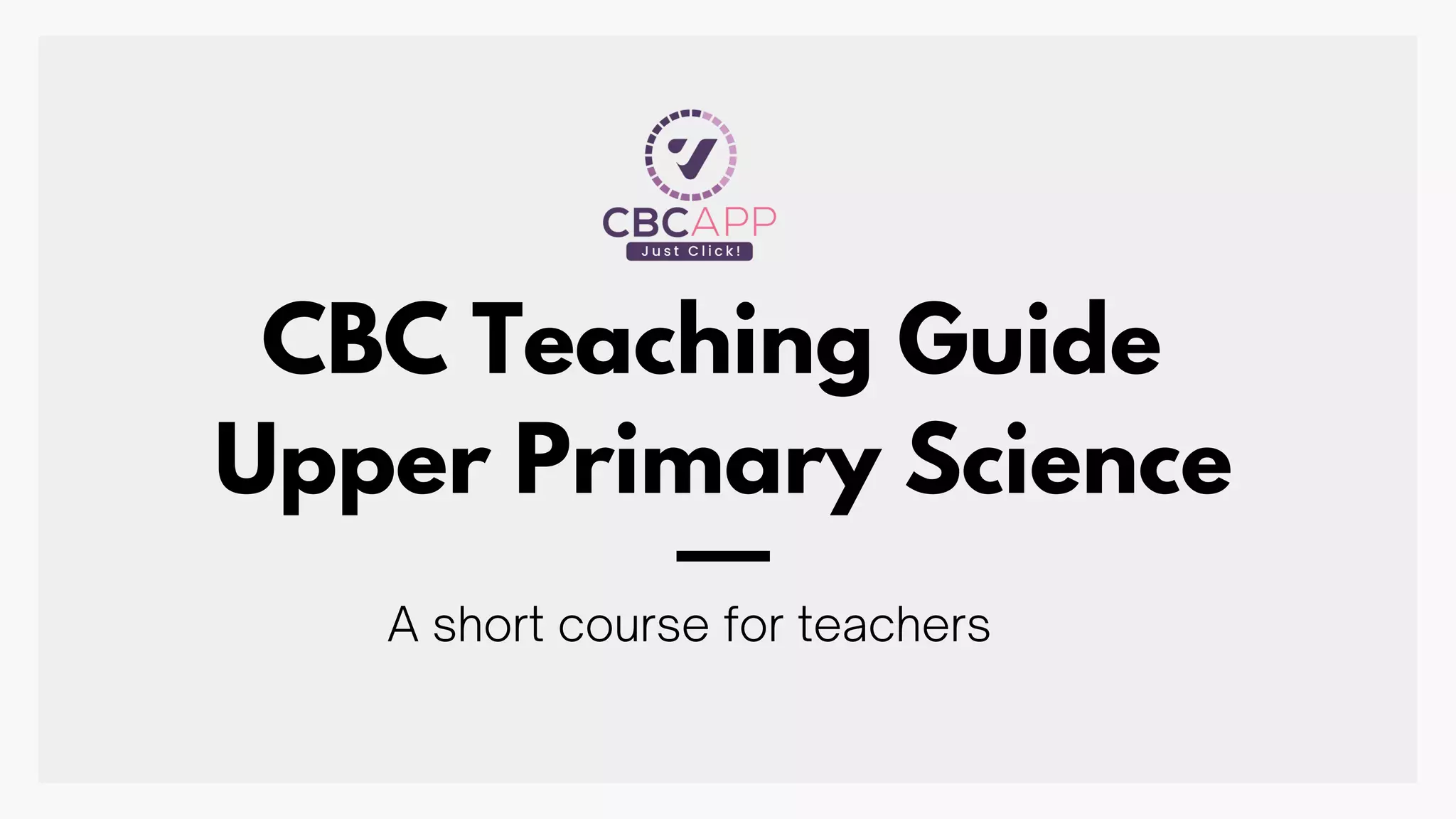 CBC Upper Primary Science & Technology | PDF