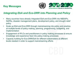 Experiences with Ecosystem-based Approaches to Climate Change ...