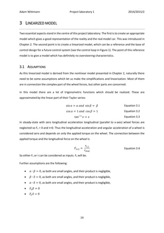 Nonlinear vehicle modelling | PDF