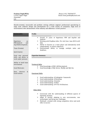 my naukariresume | PDF