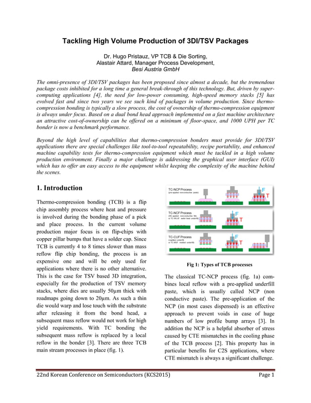 Tackling High Volume Production of 3DI | PDF