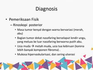 Cbd angiofibroma nasofaring belia (Gerasimos Hasiholan) | PPTX