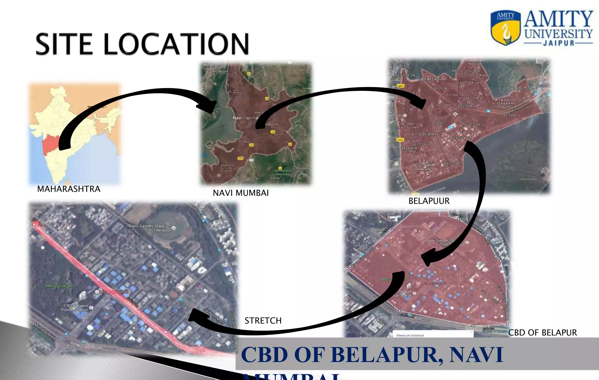urban design principles in CBD Belapur, Navi Mumbai | PPTX