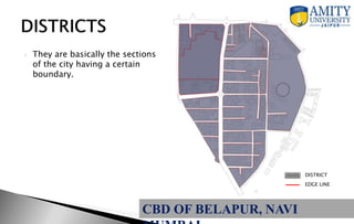 urban design principles in CBD Belapur, Navi Mumbai | PPTX