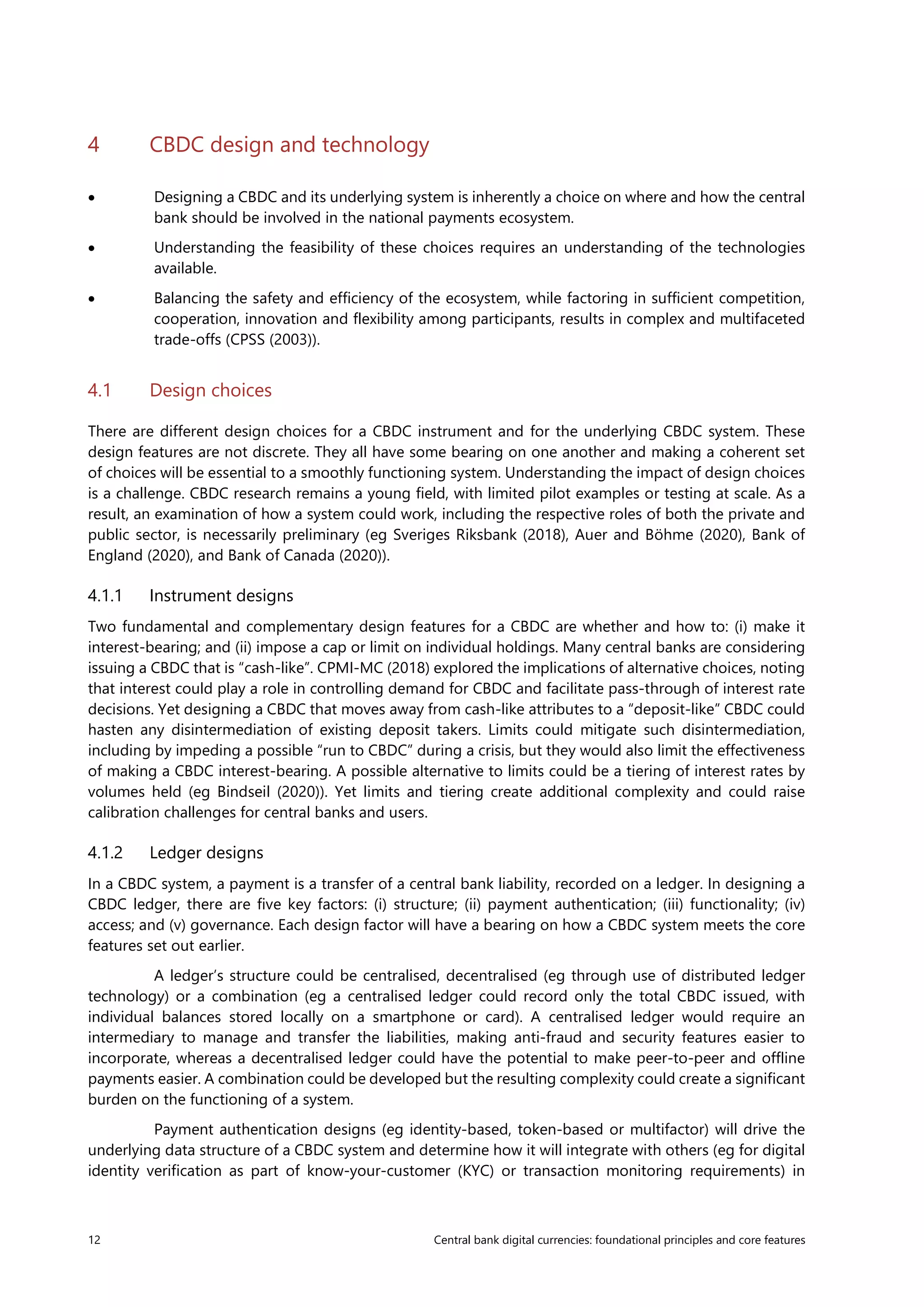 Cbdc report October 2020 - foundational and principles | PDF | Business Banking & Finance | Business