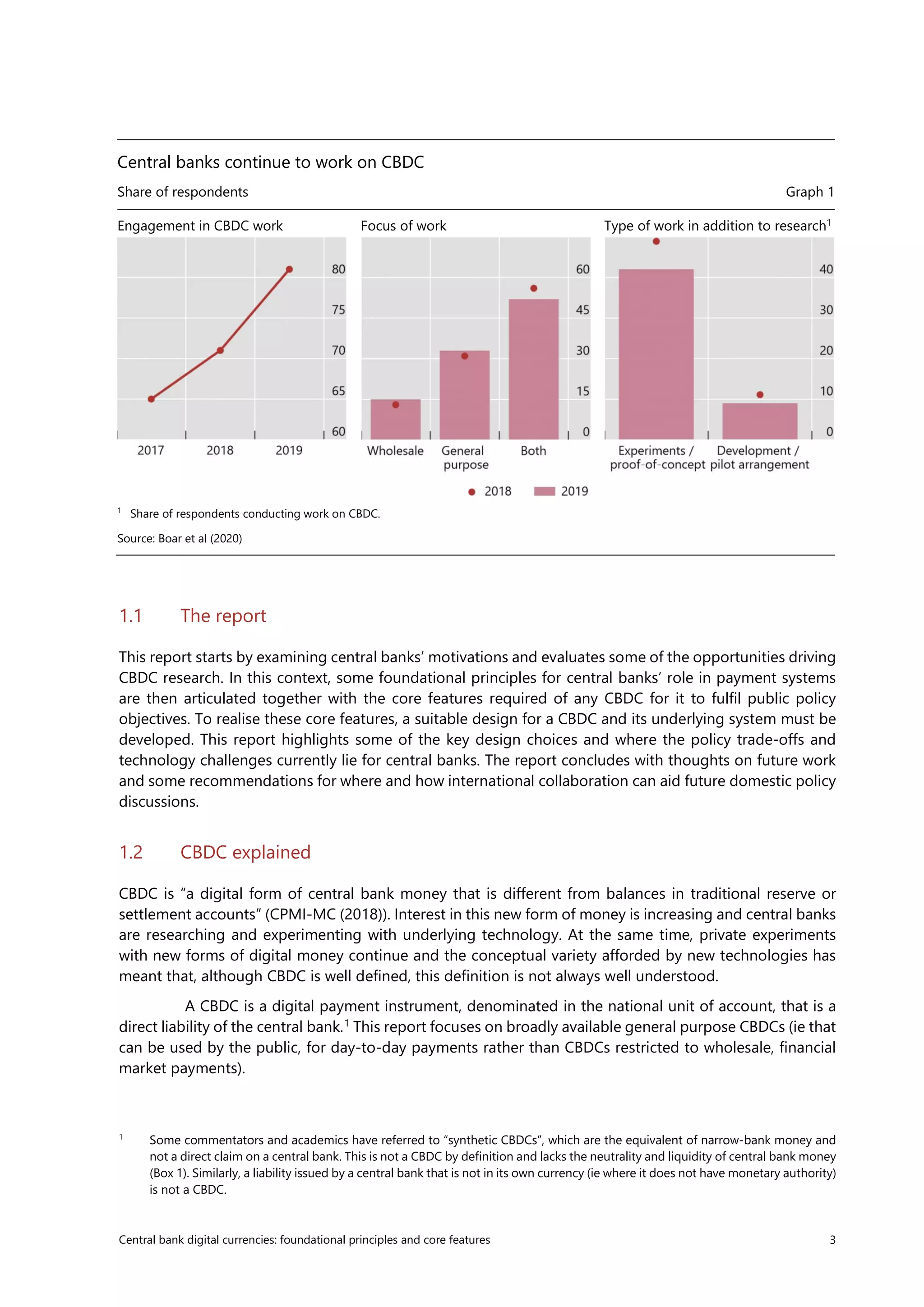 Cbdc report October 2020 - foundational and principles | PDF | Business Banking & Finance | Business