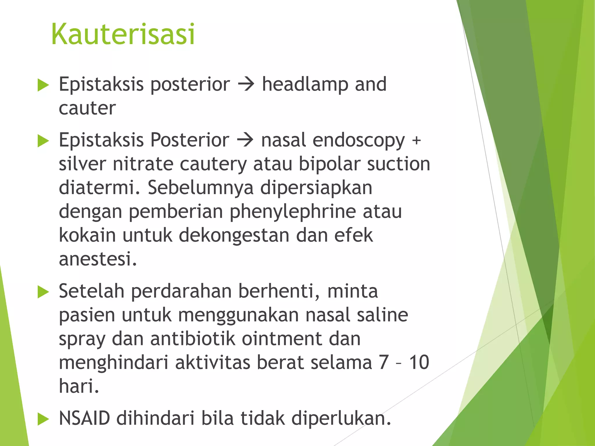 CBD Epistaksis Posterior | PPTX