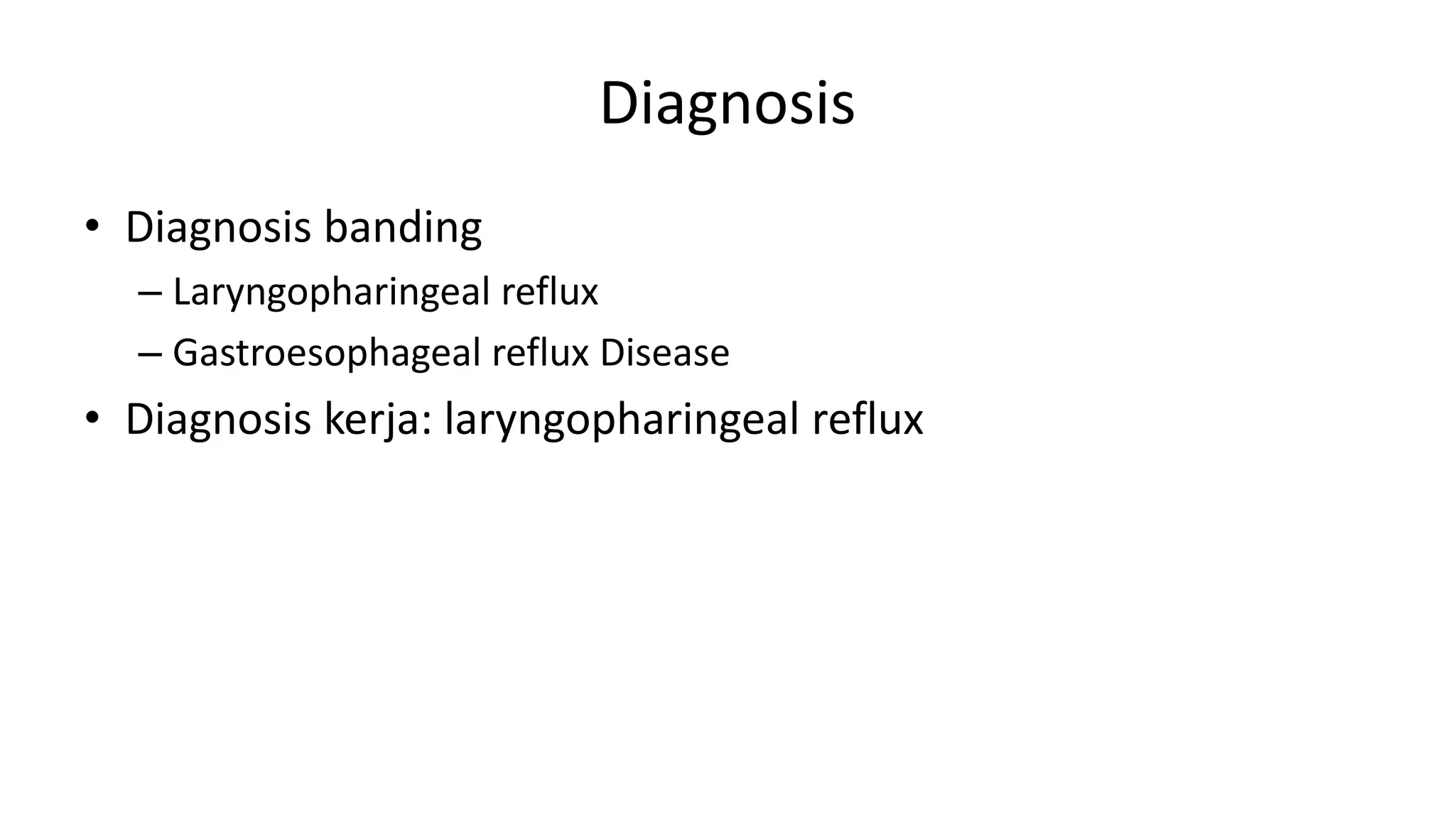 CBD Laryngopharyngeal Reflux | PPTX