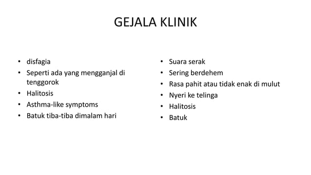 CBD Laryngopharyngeal Reflux | PPTX