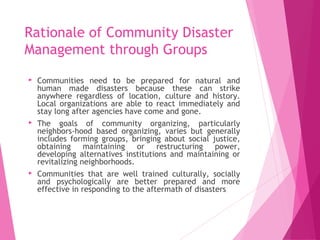 Community Based Disaster Risk Management (CBDRM) | PPT