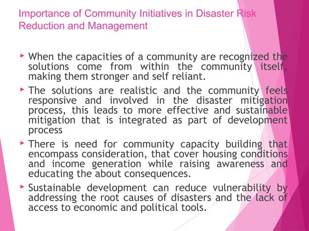 Community Based Disaster Risk Management (CBDRM) | PPT | Non-Profit ...