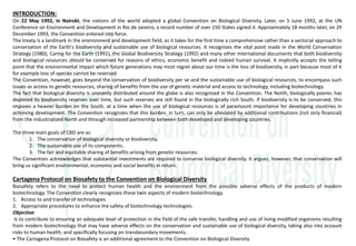 Cbd convention on biological diversity, environment and ecology | PPT