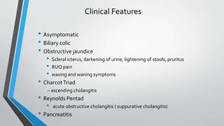 CBD stones/ Choledocholithiais / Biliary stones | PPTX