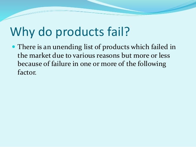 failure products