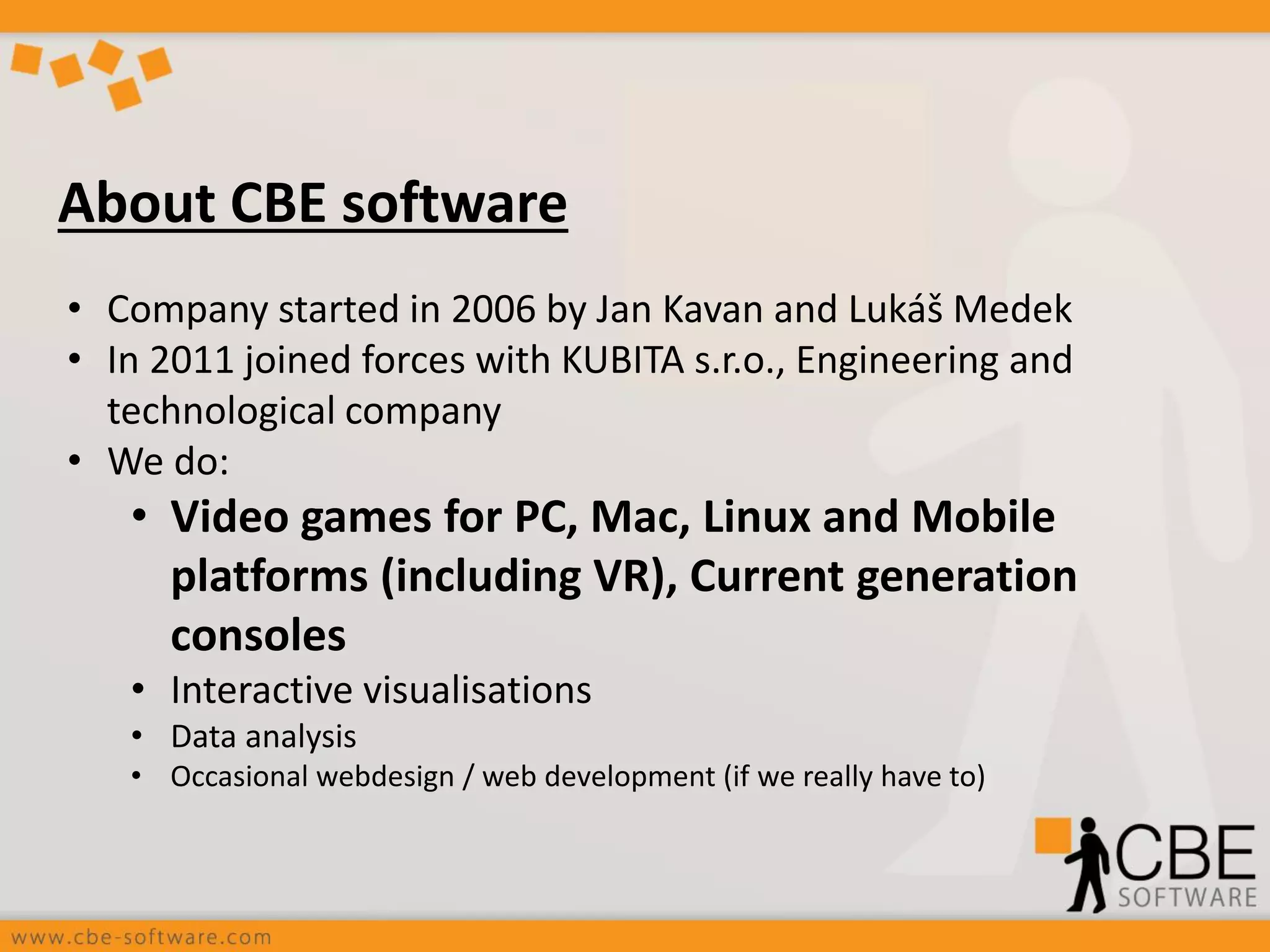 Jan Kavan, CBE software s.r.o. | PPT