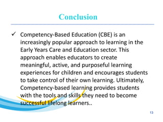 cbe competency based education in early years education.pptx