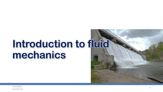 Fluid Mechanics Course - Civil Engineering -Lec 01 | PDF