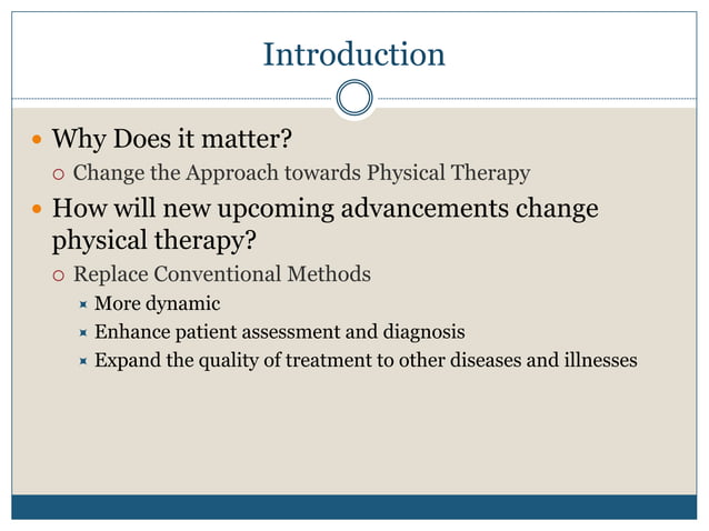 The Future of Physical Therapy | PPTX