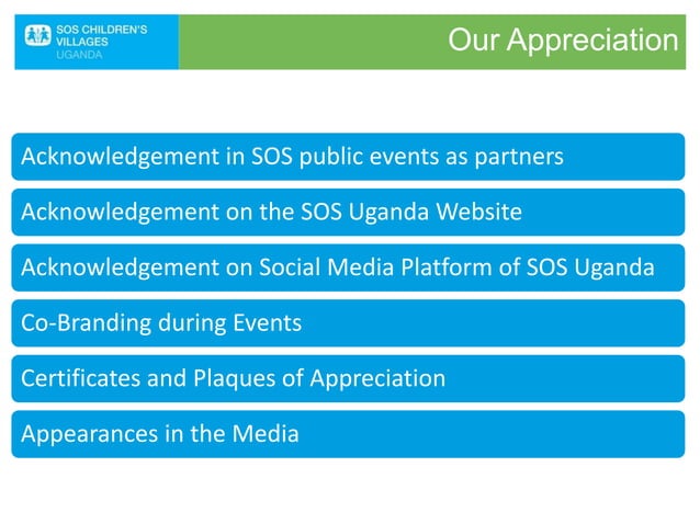 SOS Children`s Villages Uganda Presentation | PDF