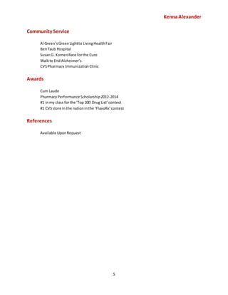 Kenna Alexander CV (2) | PDF