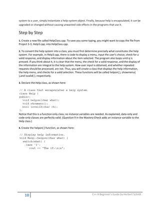 C++ beginner's guide ch08 | PDF