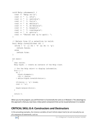 C++ beginner's guide ch08 | PDF