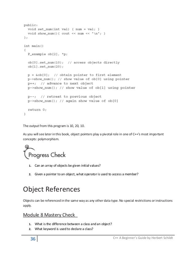 C++ beginner's guide ch08