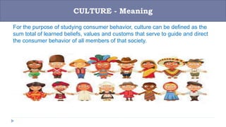 Cb environment influene on consumer behavior culture | PPTX