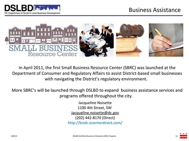 DoingBusiness2.0 Presentation: DSLBD Certified Business Enterprise Program | PPT