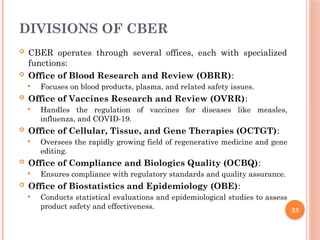Center for Biologics Evaluation and Research (CBER) PPT | PPTX