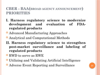 Center for Biologics Evaluation and Research (CBER) PPT | PPTX