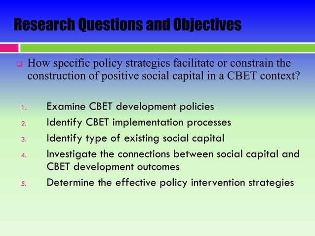 CBET - Policy Intervention Strategies | PPT