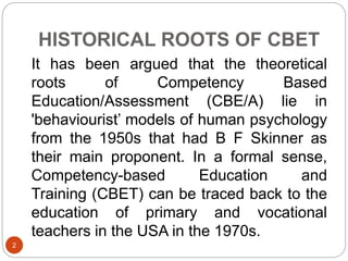 History of CBET | PPTX