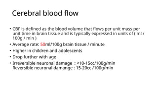 Cerebral blood flow autoregulation and brain energy metabolism | PPTX
