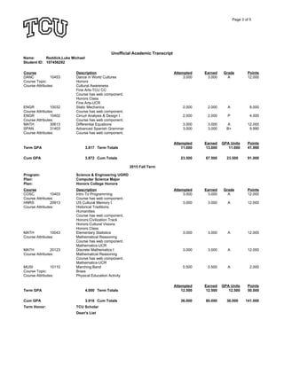 Luke_Unofficial_Transcript_2017 | PDF