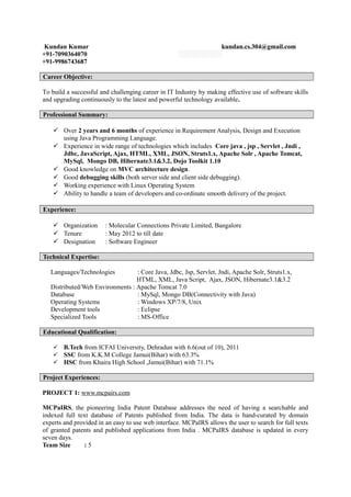 kundan_resume | PDF