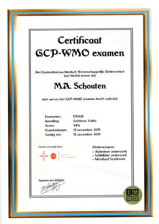 151113 wmo gcp certificaat | PDF