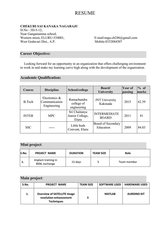 RAJResume | PDF