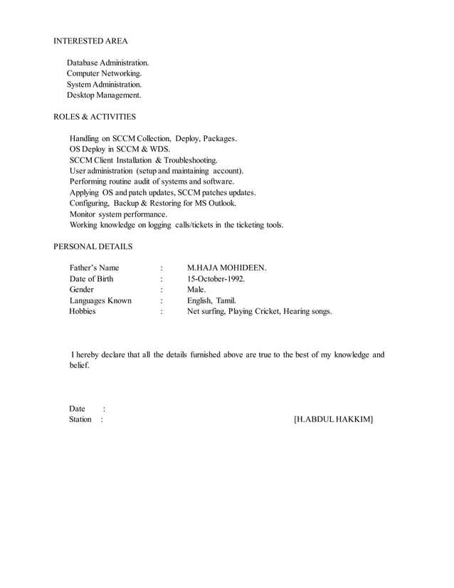 Resume SCCM Update | DOCX | Operating Systems | Computer Software and Applications